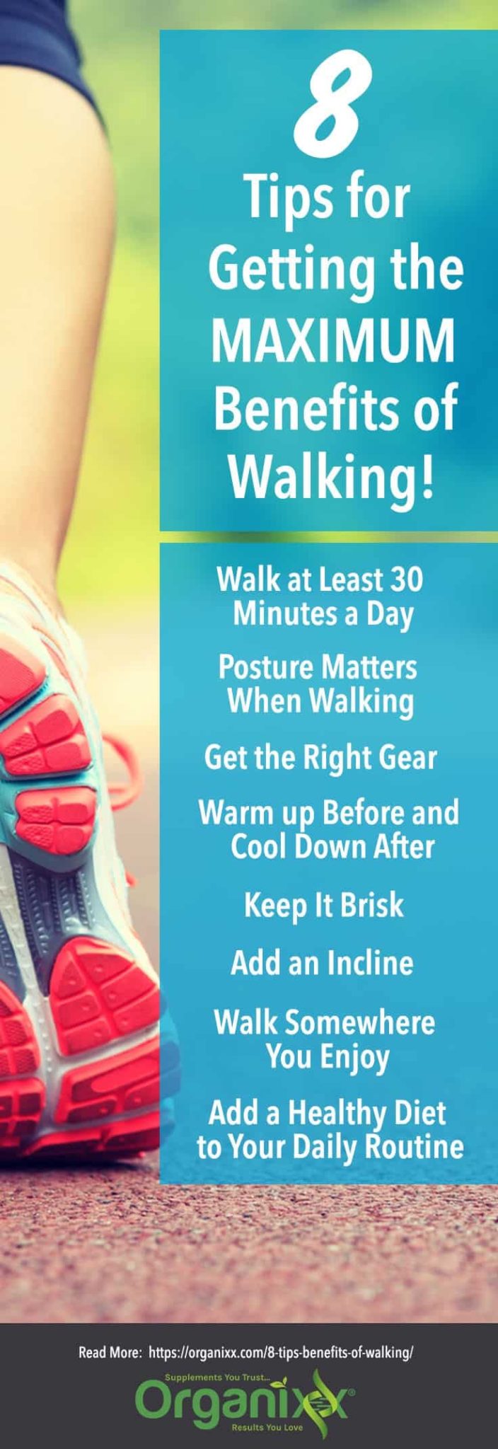 8 Tips for Getting the Maximum Benefits of Walking – Organixx