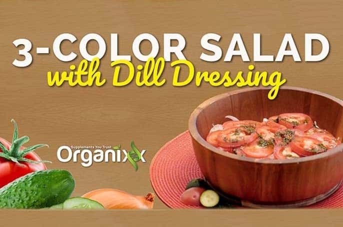 3-Color Salad with Dill Dressing (Perfect for Summer!)